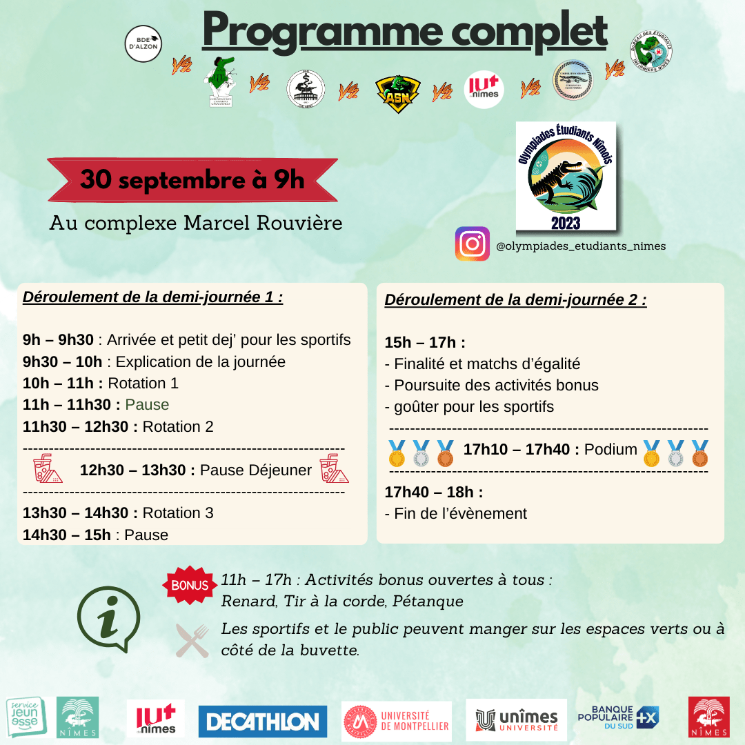 Olympiades étudiants – IUT de Nîmes