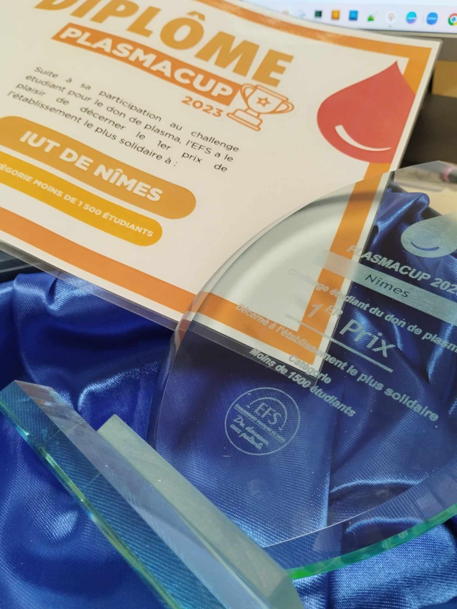 IUT students win plasma cup 2023 - IUT de Nîmes