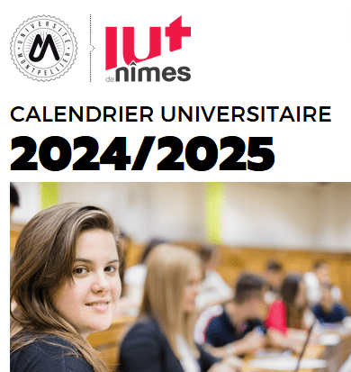 DATES DE RENTRÉE ET VACANCES 2024-2025 - IUT de Nîmes